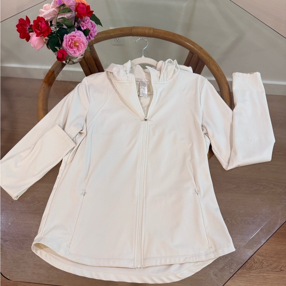 Jockey | Jackets & Coats | Jockey Womens Offwhite Hooded Utility Jacket ...